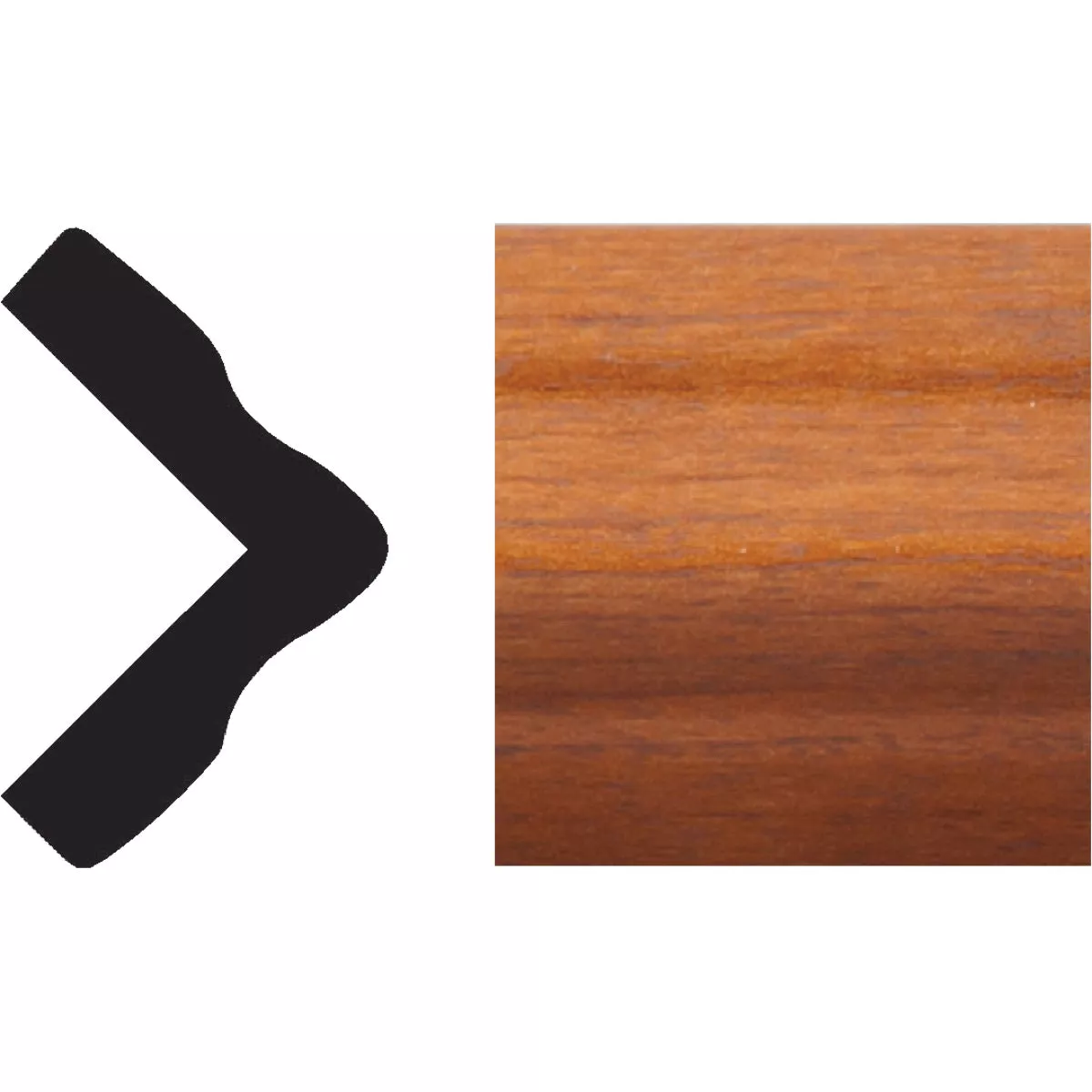 Royal 1 In. x 1 In. x 8 Ft. Gunstock PVC Interior Outside Corner ...