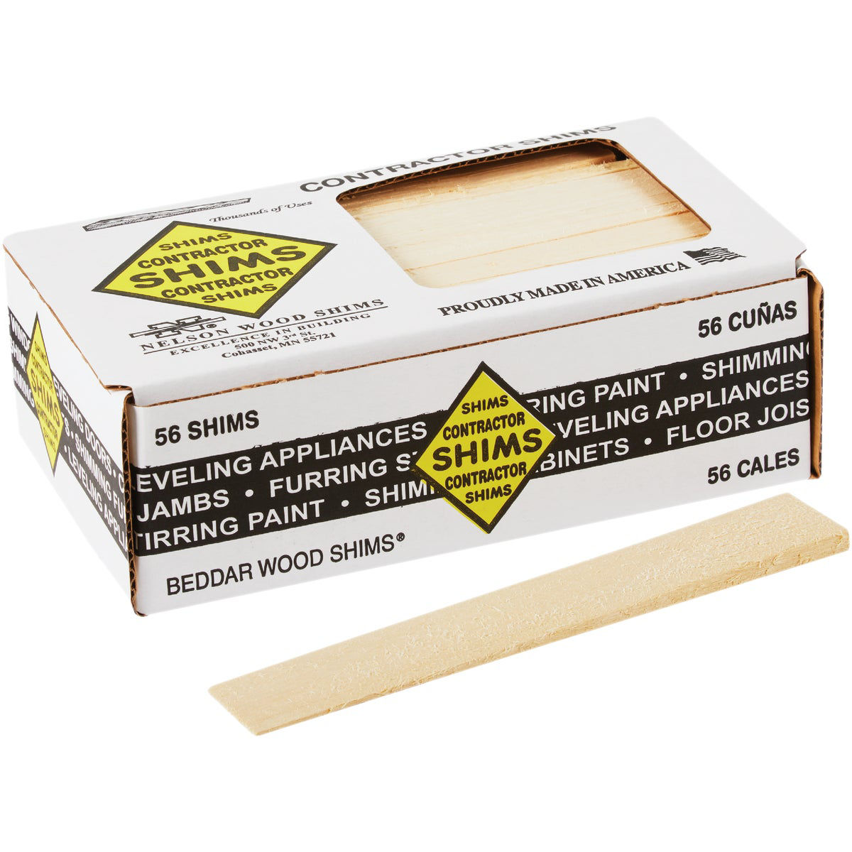 Nelson Wood Shims 8 In. L Beddar Wood Shims (56-Count) | Do it Best