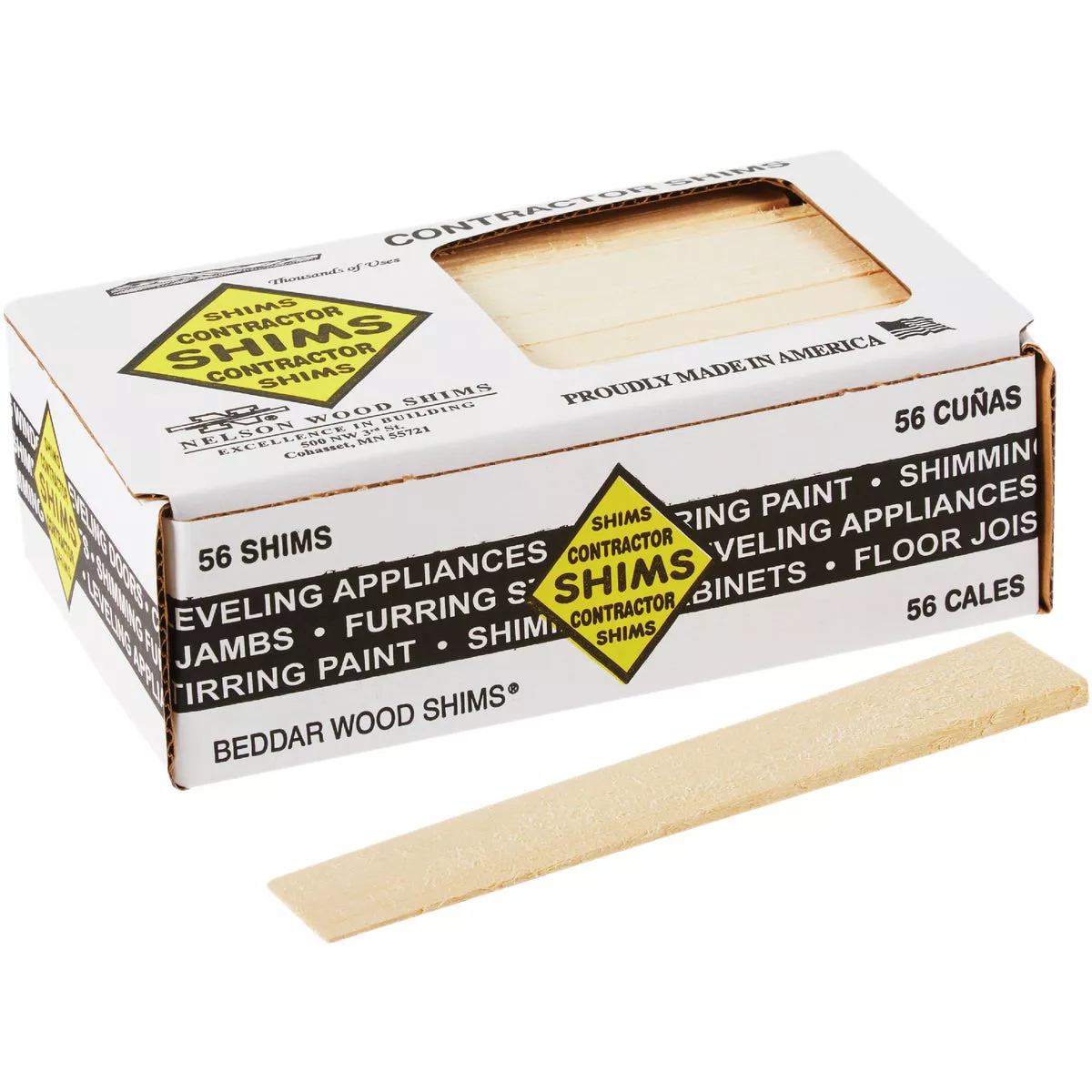 Nelson Wood Shims 8 In. L Beddar Wood Shims (56-Count) | Do it Best