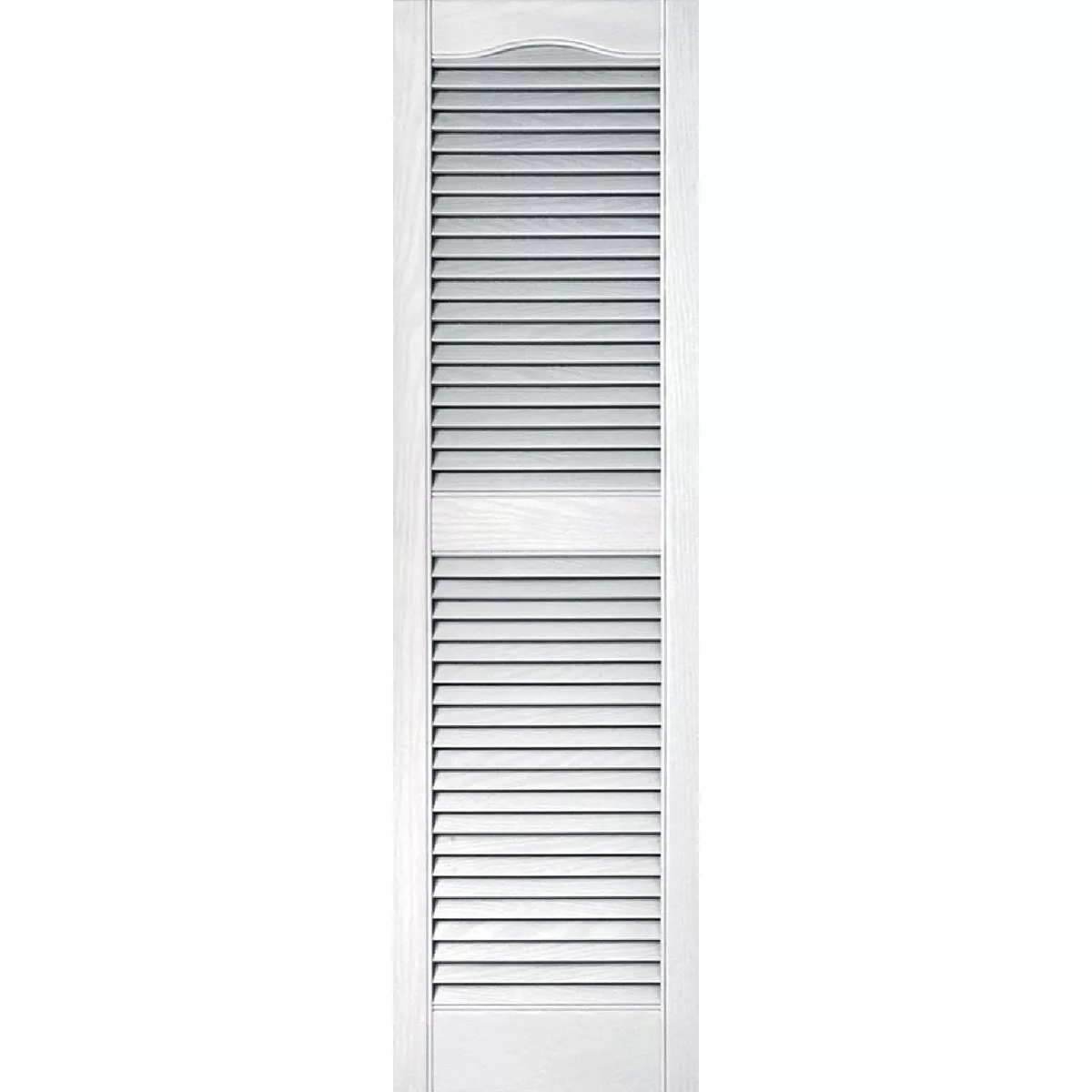 Builders Edge 15 In. x 52 In. Vinyl Louvered Shutter, (2-Pack) | Do it Best