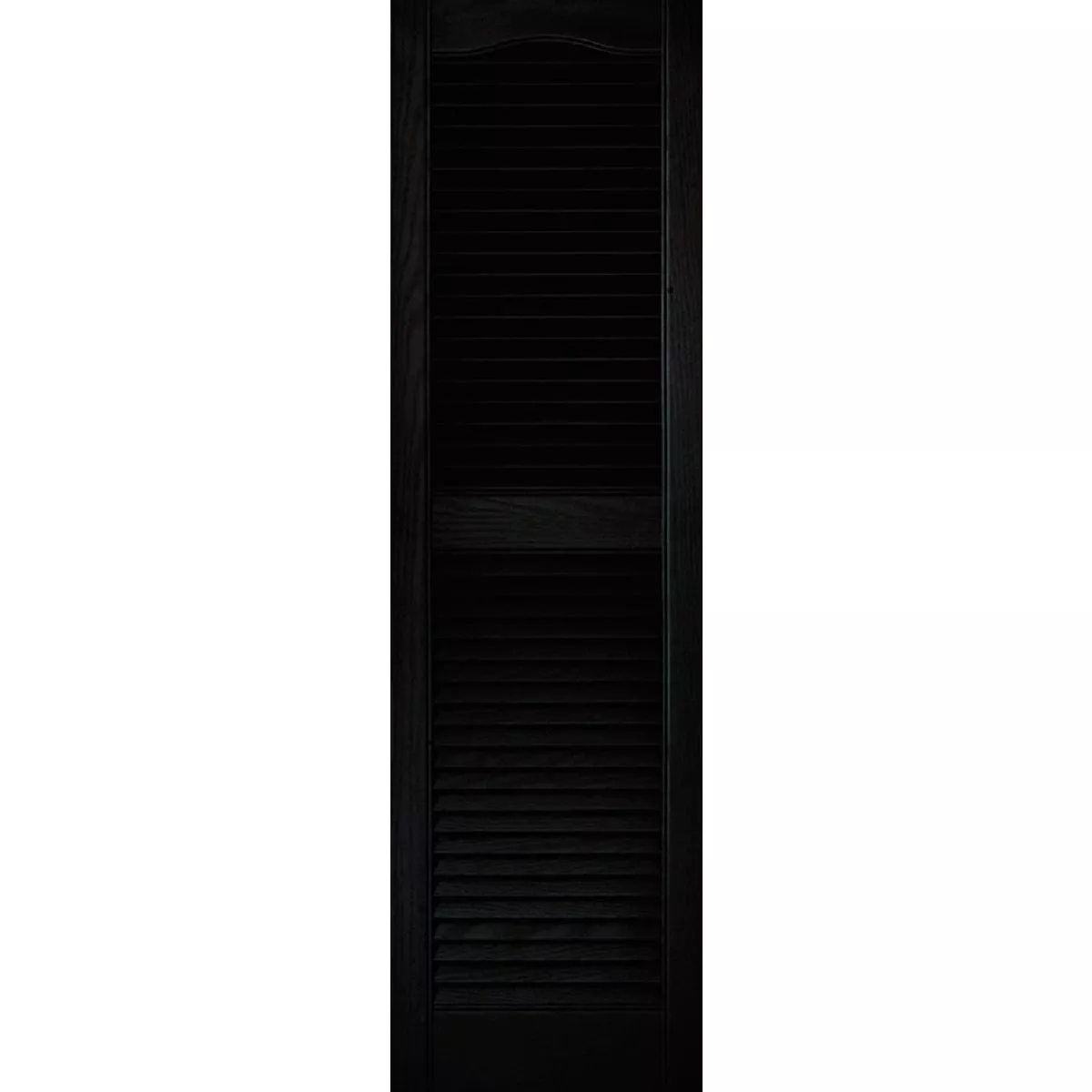 Builders Edge 15 In. x 52 In. Vinyl Louvered Shutter, (2-Pack) | Do it Best