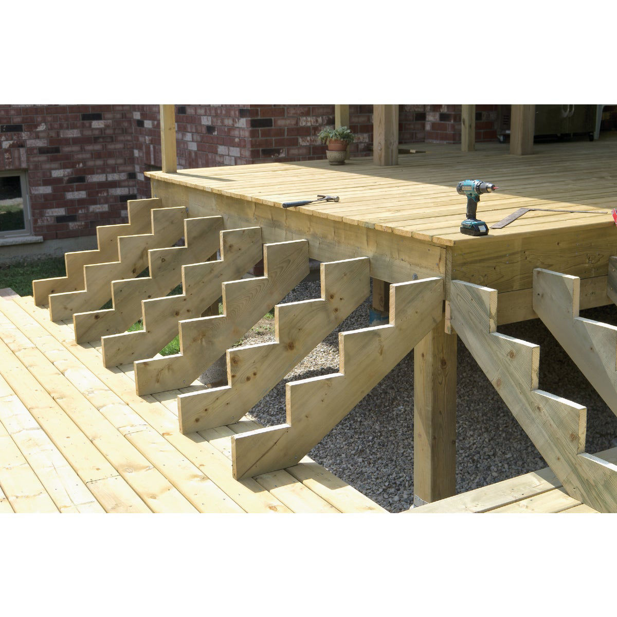 Kitzmans 4-Step Pressure Treated Precut Stair Stringer | Do it Best