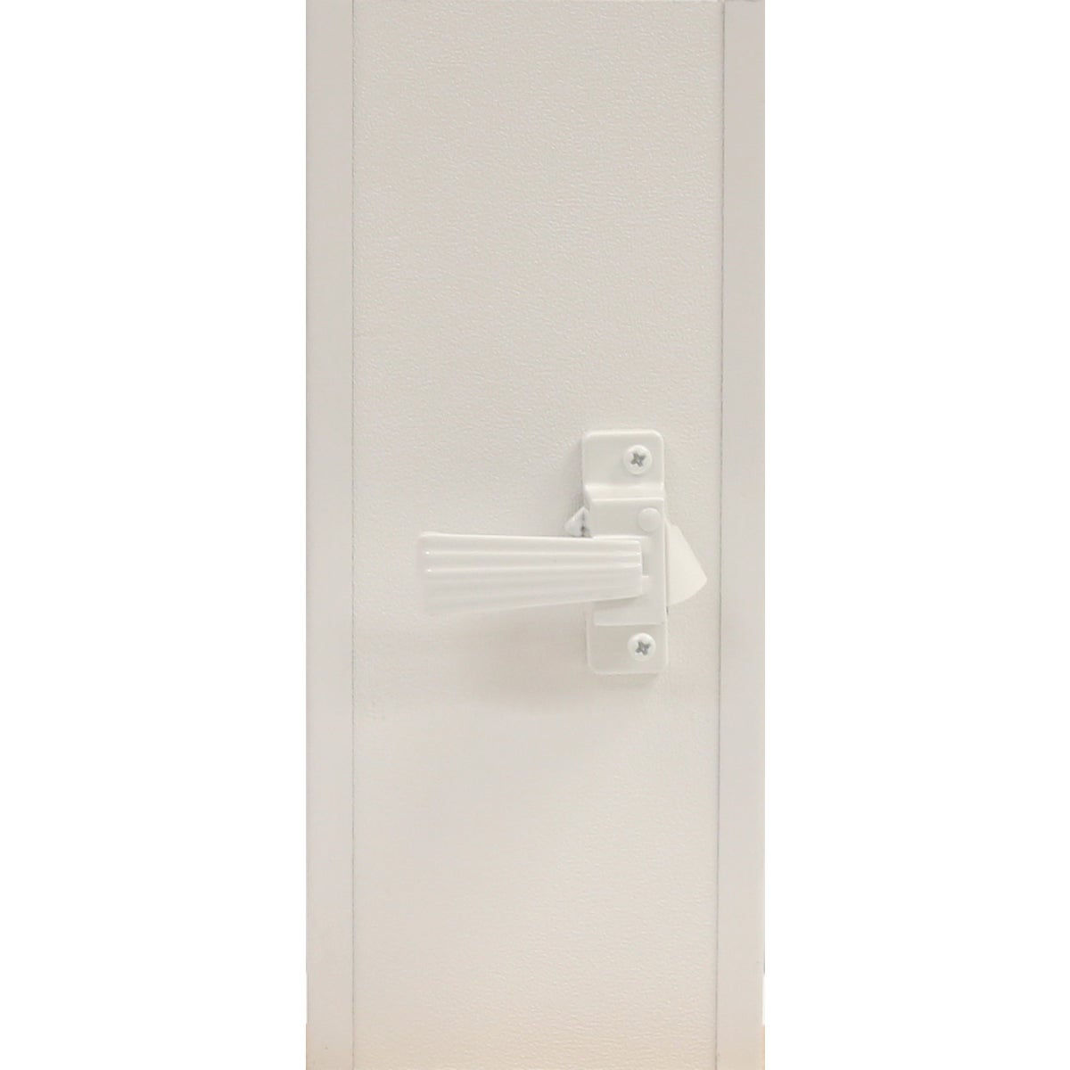 Larson Euro White Push Button Door Latch | Do it Best