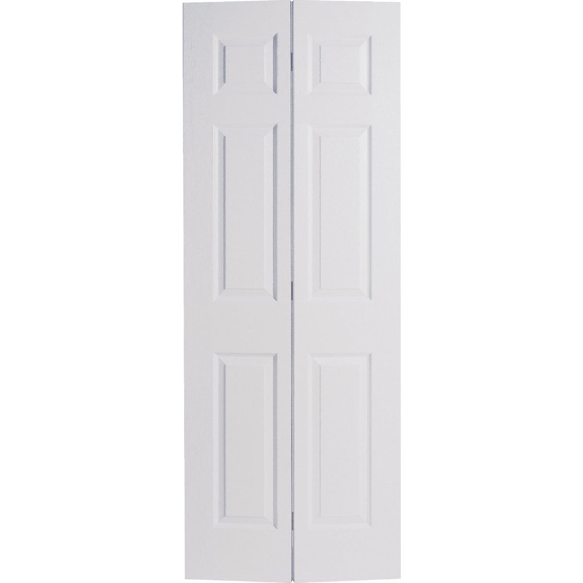 Masonite 36 In. W x 79 In. H Textured Hardboard Primed White 6-Panel 2 ...
