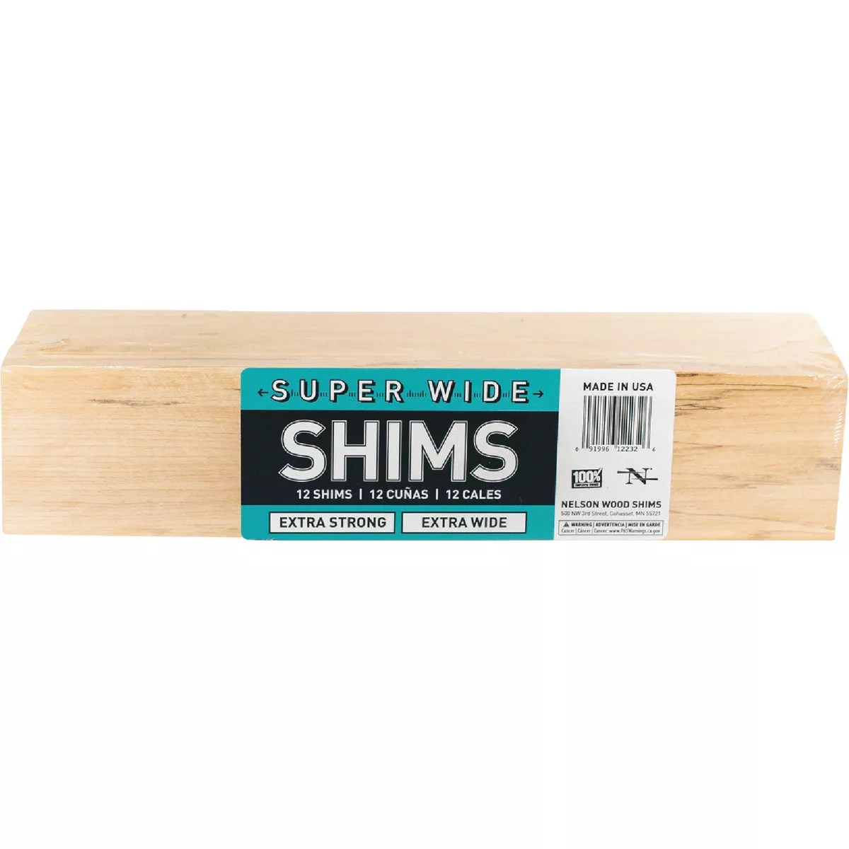Nelson Wood Shims 12 In. L. Super Wide Shims (12-Count) | Do it Best