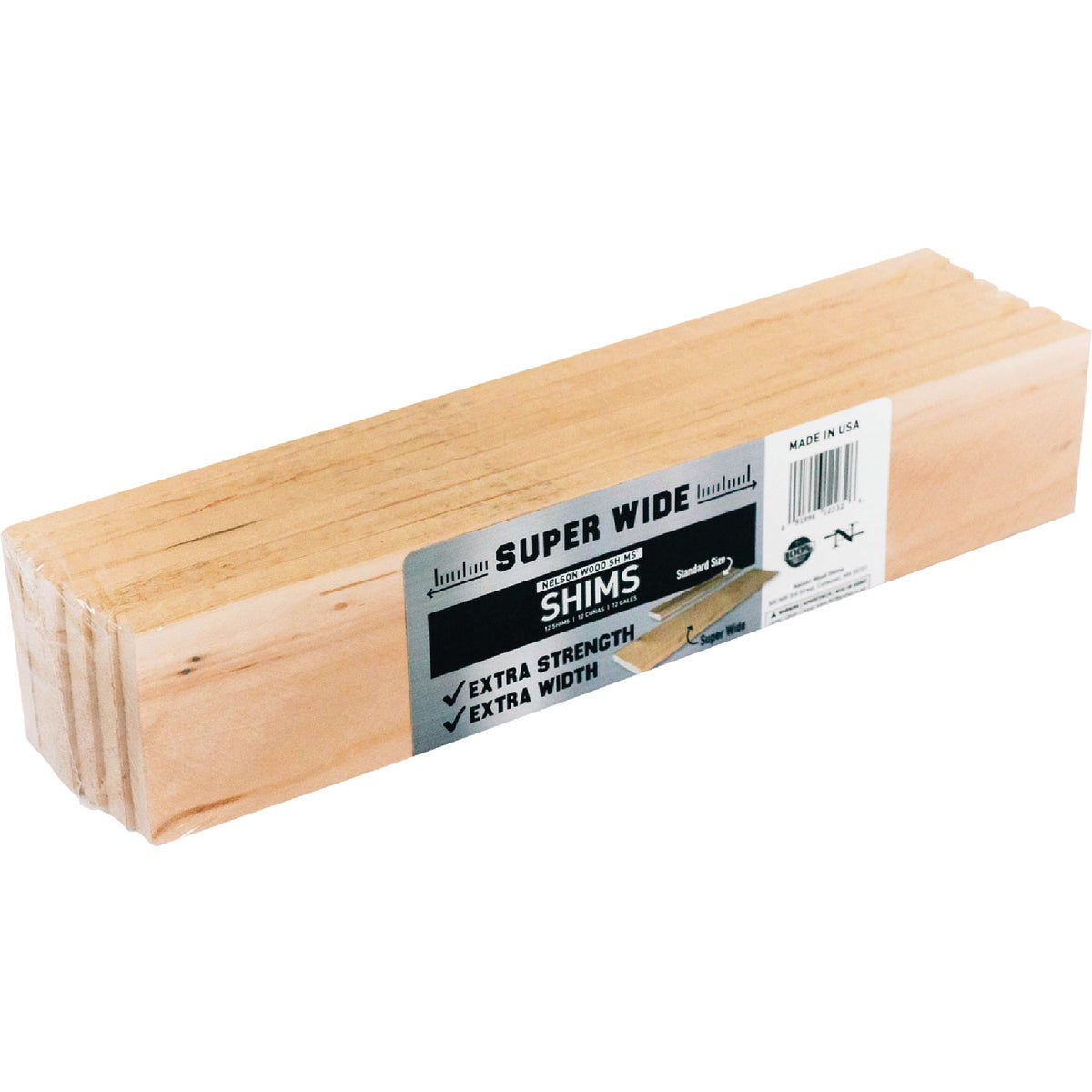 Nelson Wood Shims 12 In. L. Super Wide Shims (12-Count) | Do it Best