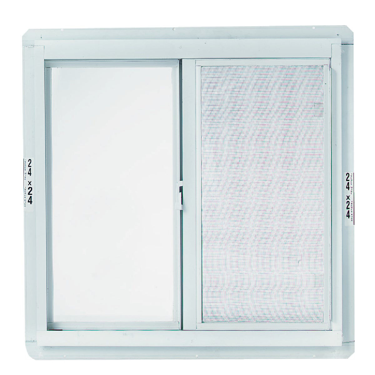 Croft Series 70 23 In. W. x 23 In. H. White Aluminum Sliding Window ...