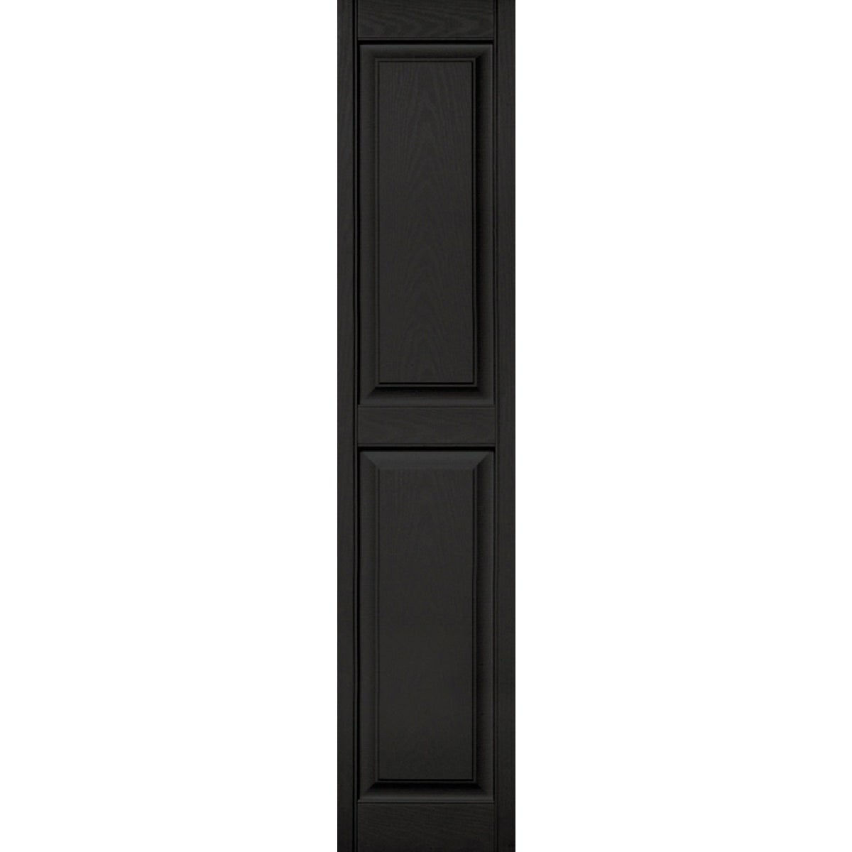 Builders Edge 15 in. x 71 in. Black Panel Shutter, (2-Pack) | Do it Best