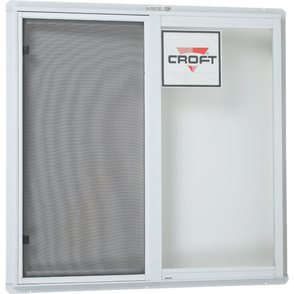 Croft Series 70 35 In. W. x 35 In. H. White Aluminum Sliding Window ...