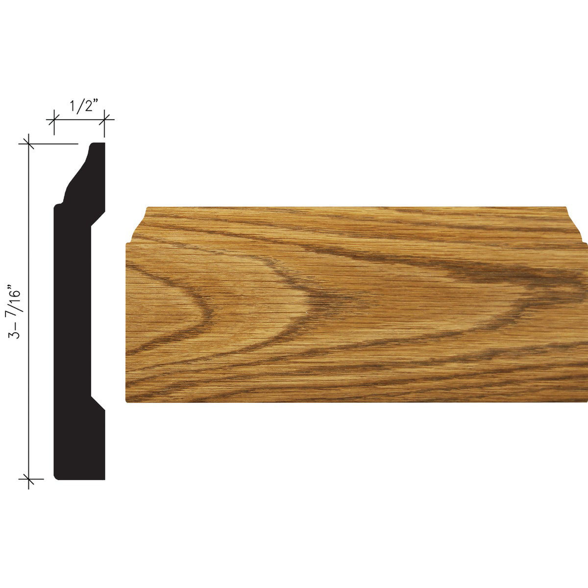 Inteplast Building Products 1/2 In. W. x 3-7/16 In. H. x 8 Ft. L. Ultra ...