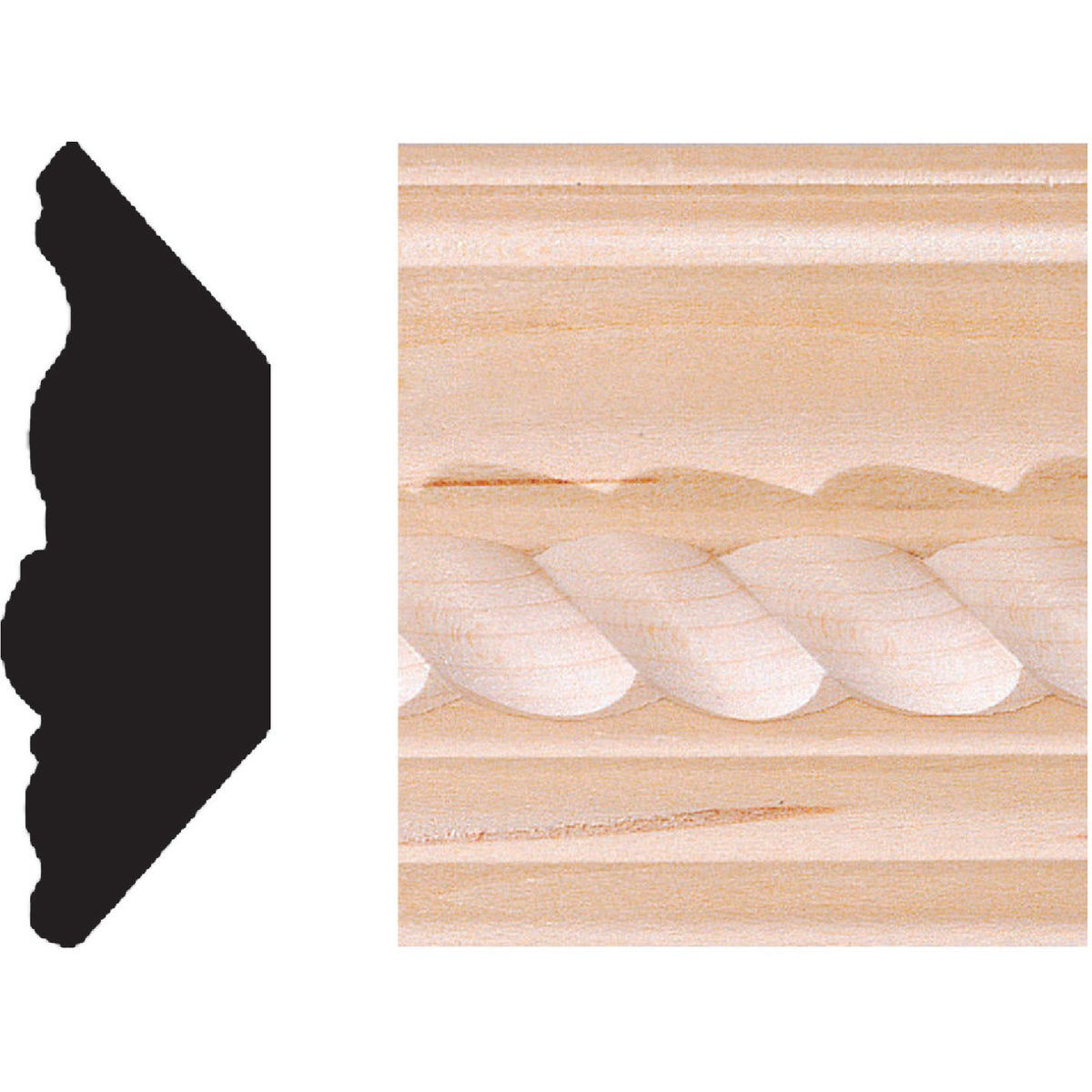 House of Fara 13/16 In. W. x 2-11/32 In. H. x 8 Ft. L. Hardwood ...