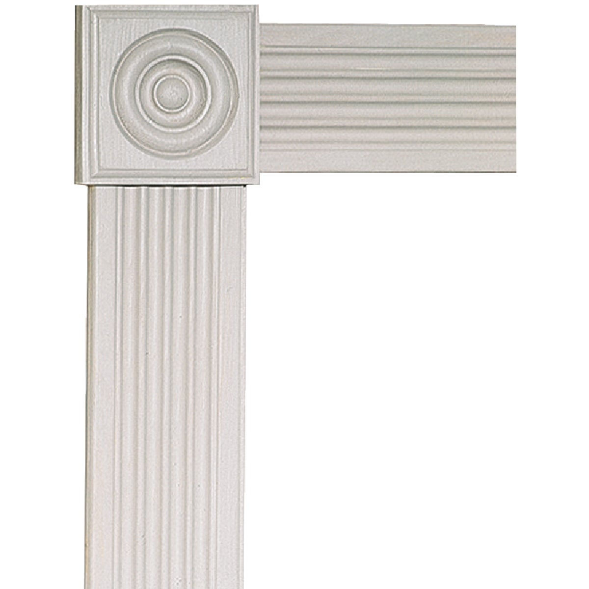 House of Fara 7/8 In. x 2-1/2 In. Unfinished Red Oak Rosette Block | Do ...