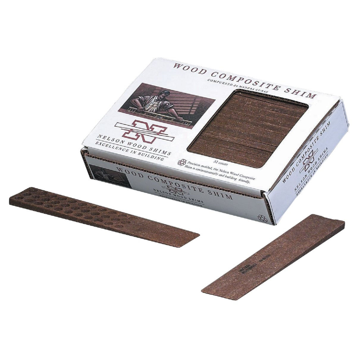 Nelson Wood Shims 8 In. L Wood Fiber Composite Shim (32-Count) | Do it Best