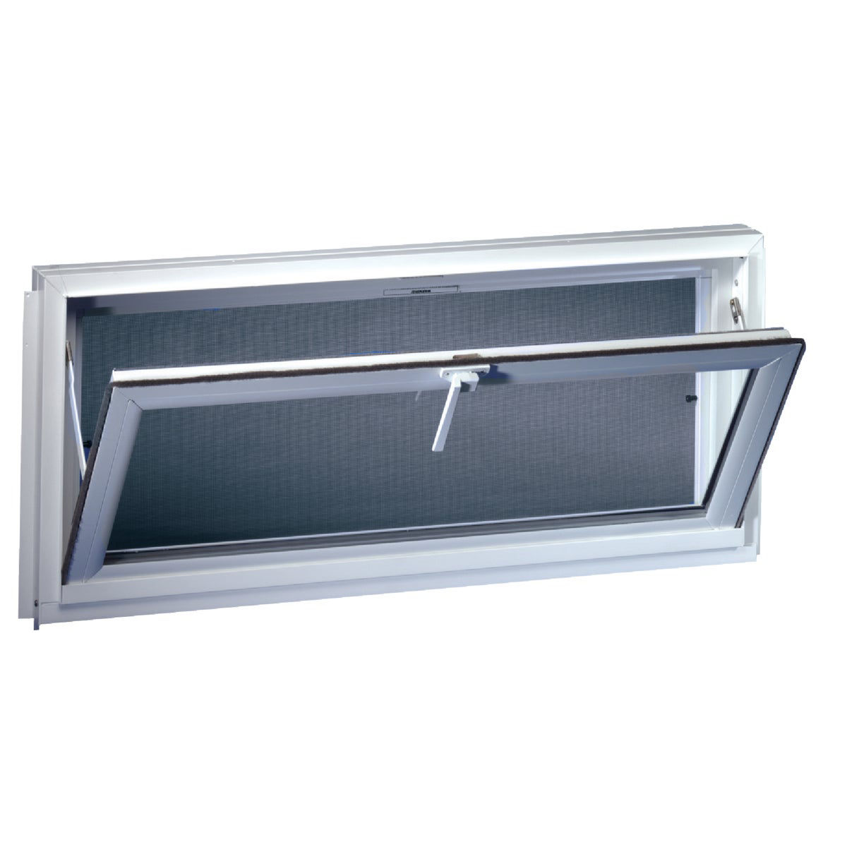 Northview Hemlock Hopper 32 In. W x 19-1/4 In. H White PVC Basement ...