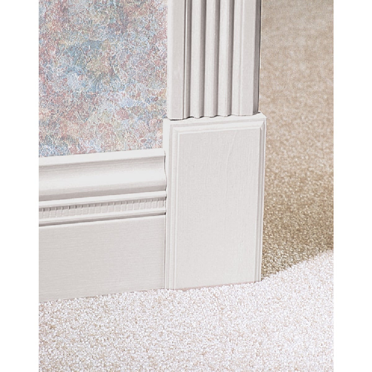 House of Fara 7/8 In. W. x 3-1/2 In. H. x 6 In. L. White MDF Plinth ...