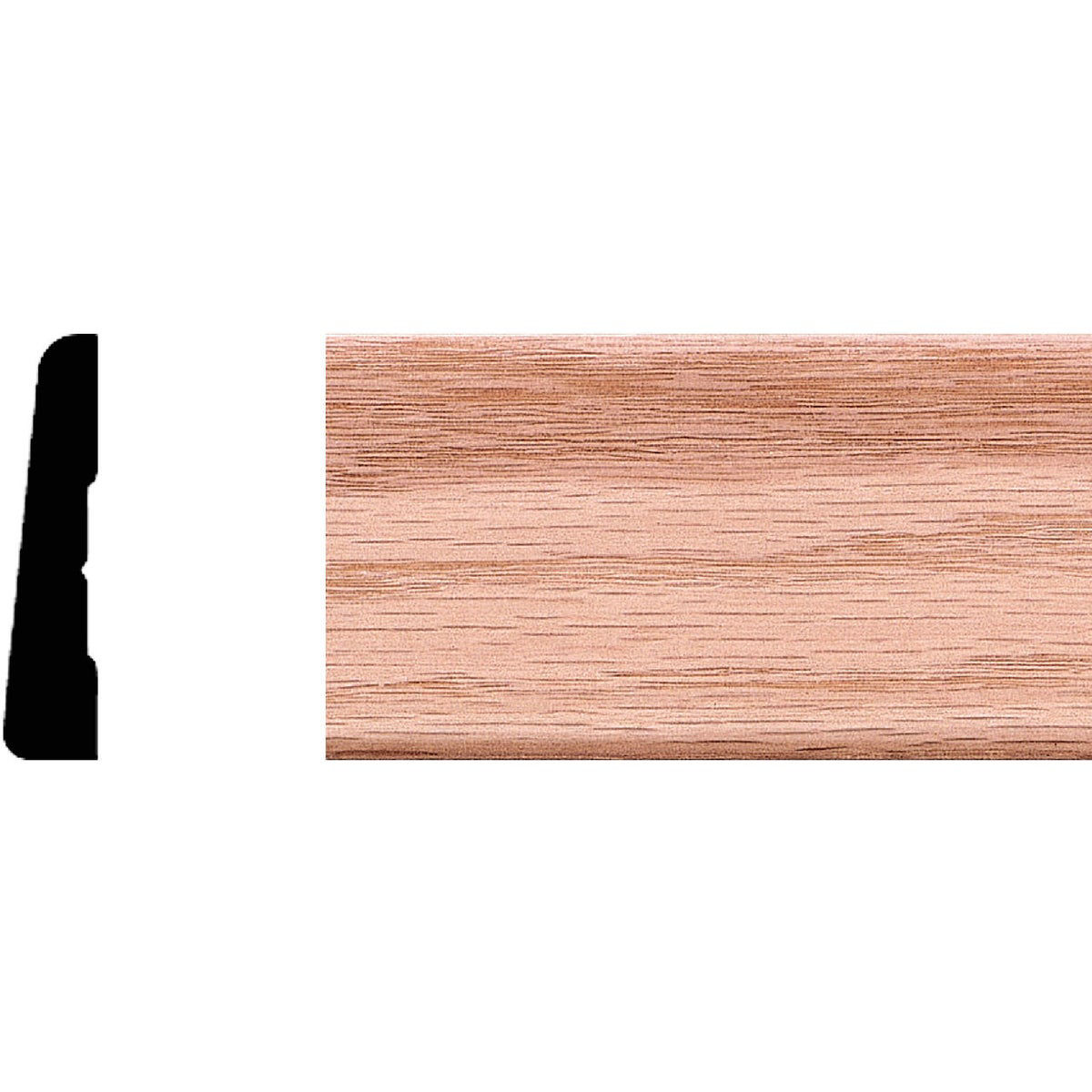 House of Fara 7/16 In. W. x 2-1/4 In. H. x 7 Ft. L. Natural Solid Red ...