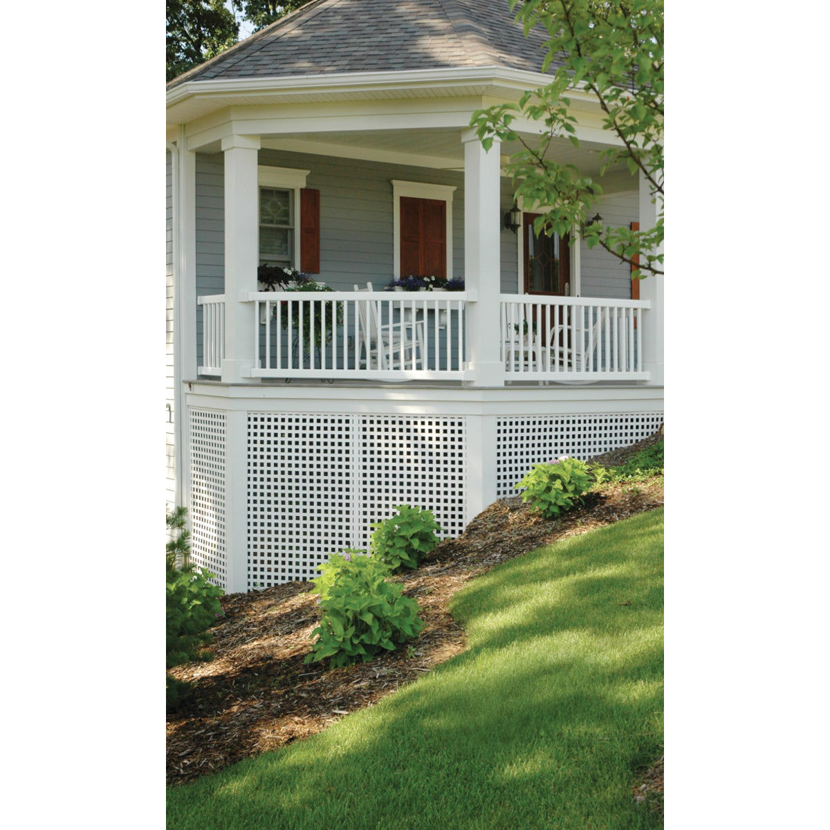 Deckorators 4 Ft. W x 8 Ft. L x 3/16 In. Thick White Vinyl Privacy ...