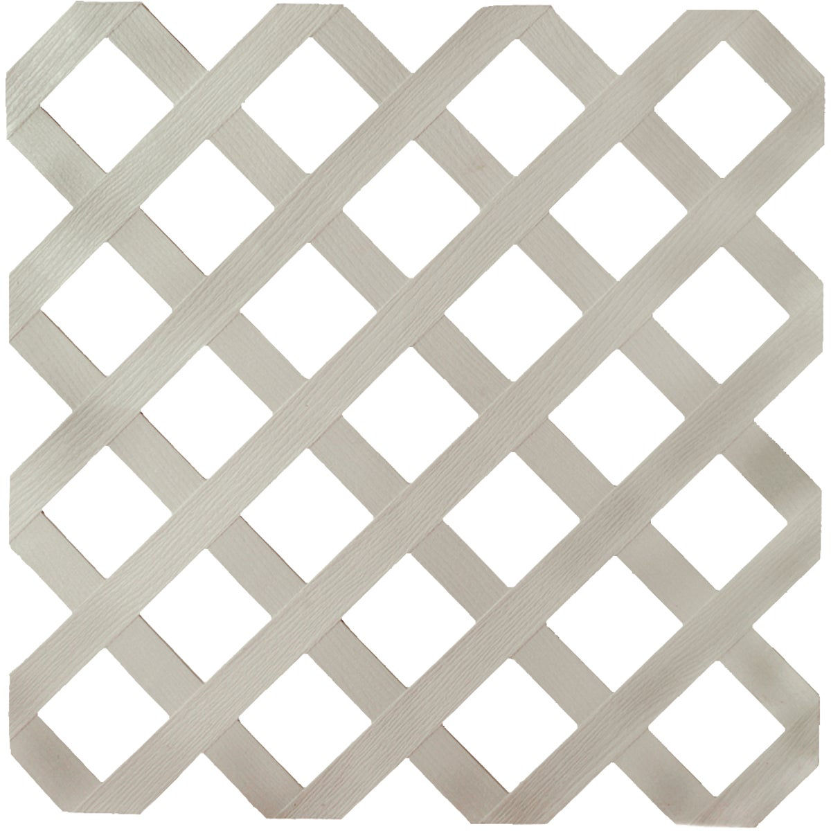 Deckorators 4 Ft. W x 8 Ft. L x 1/8 In. Thick Gray Vinyl Lattice Panel ...