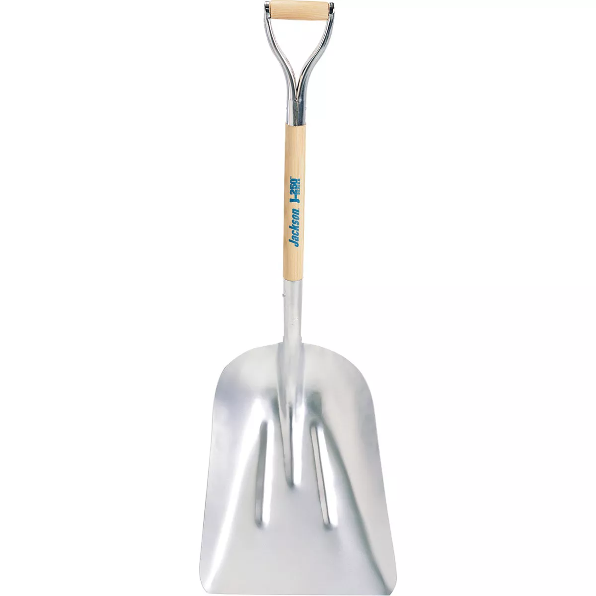 Ames Jackson Wood D-Grip Handle Ribbed Aluminum Grain Scoop Shovel | Do ...