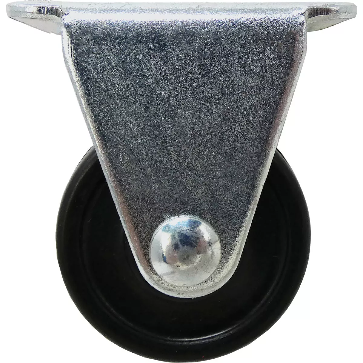 Shepherd Hardware 1-1/2 In. General-Duty Rubber Rigid Plate Caster | Do ...