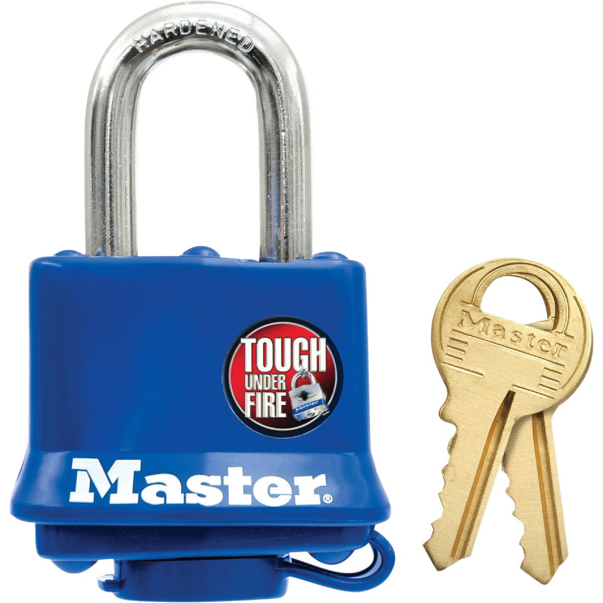 Master Lock 1-9/16 In. W. Covered Laminated Steel Pin Tumbler Padlock ...