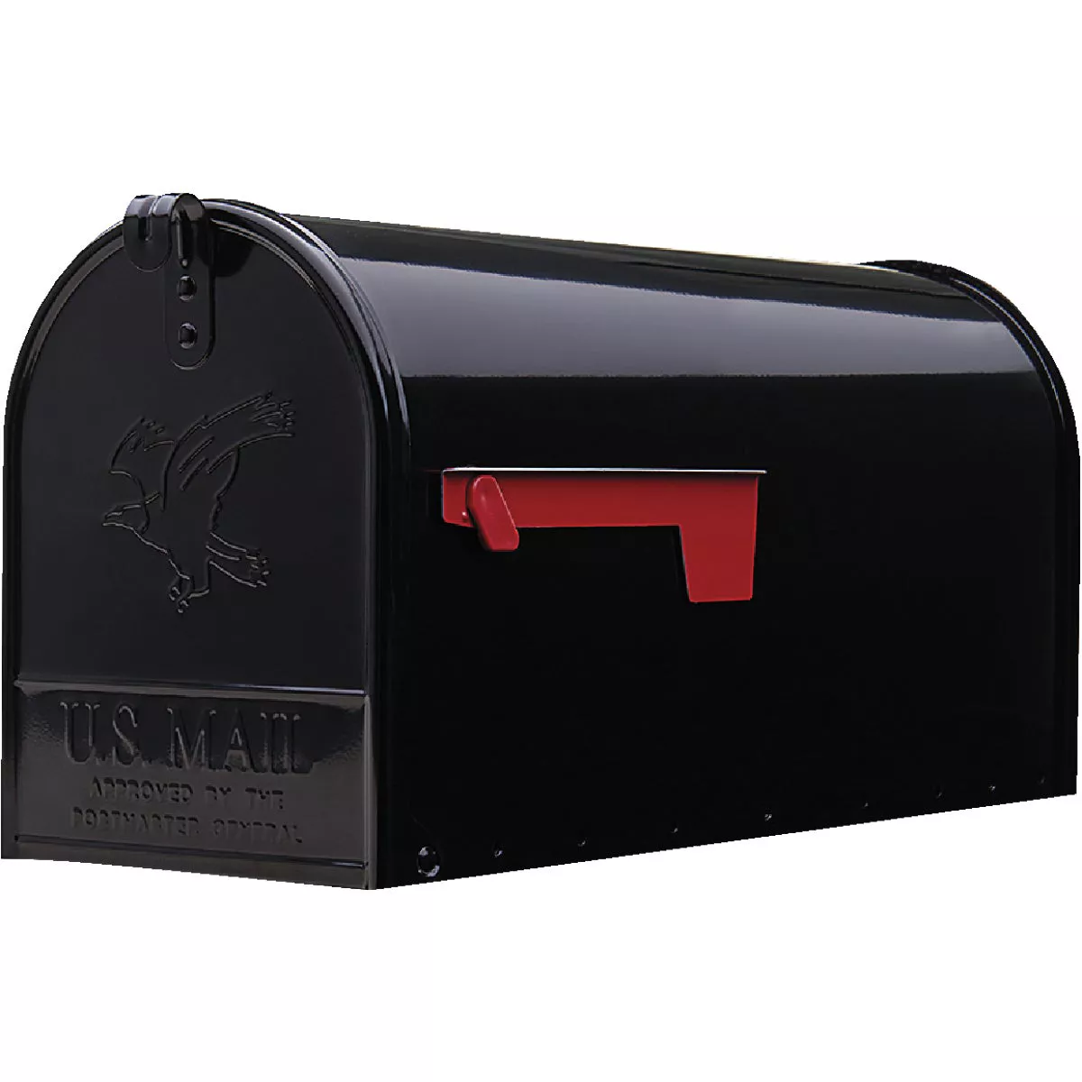 Gibraltar Elite T2 Large Black Steel Rural Post Mount Mailbox | Do it Best