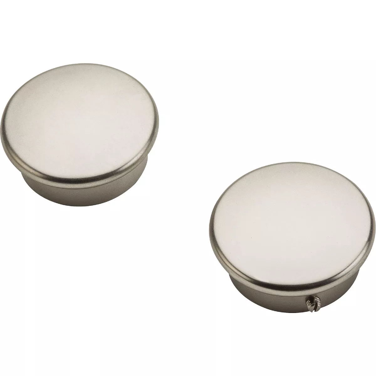 National Catalog V8602 Satin Nickel Closet Rod End Caps (2-Count ...