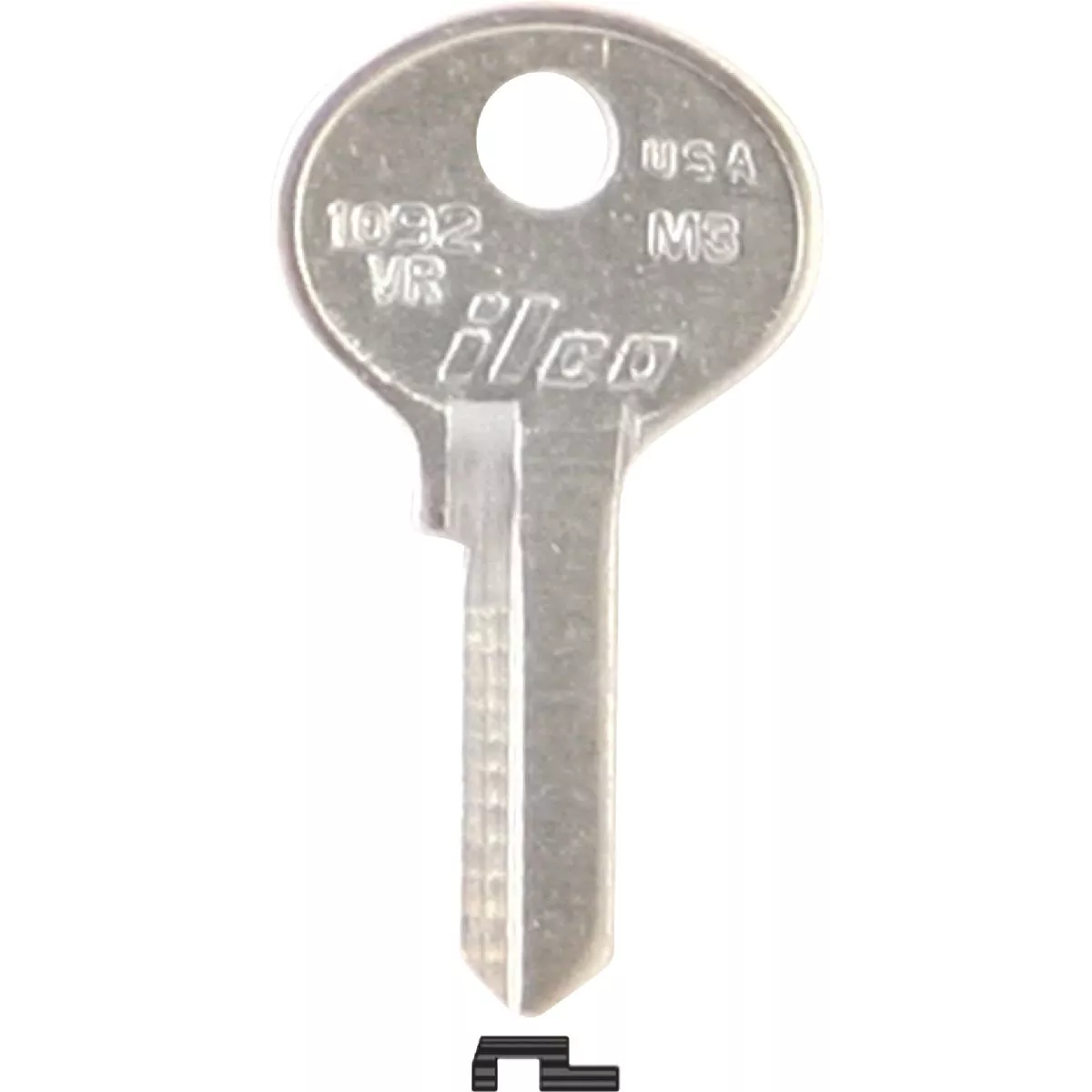 ILCO Master Nickel Plated Padlock Key M3 / 1092VR (10-Pack) | Do it Best