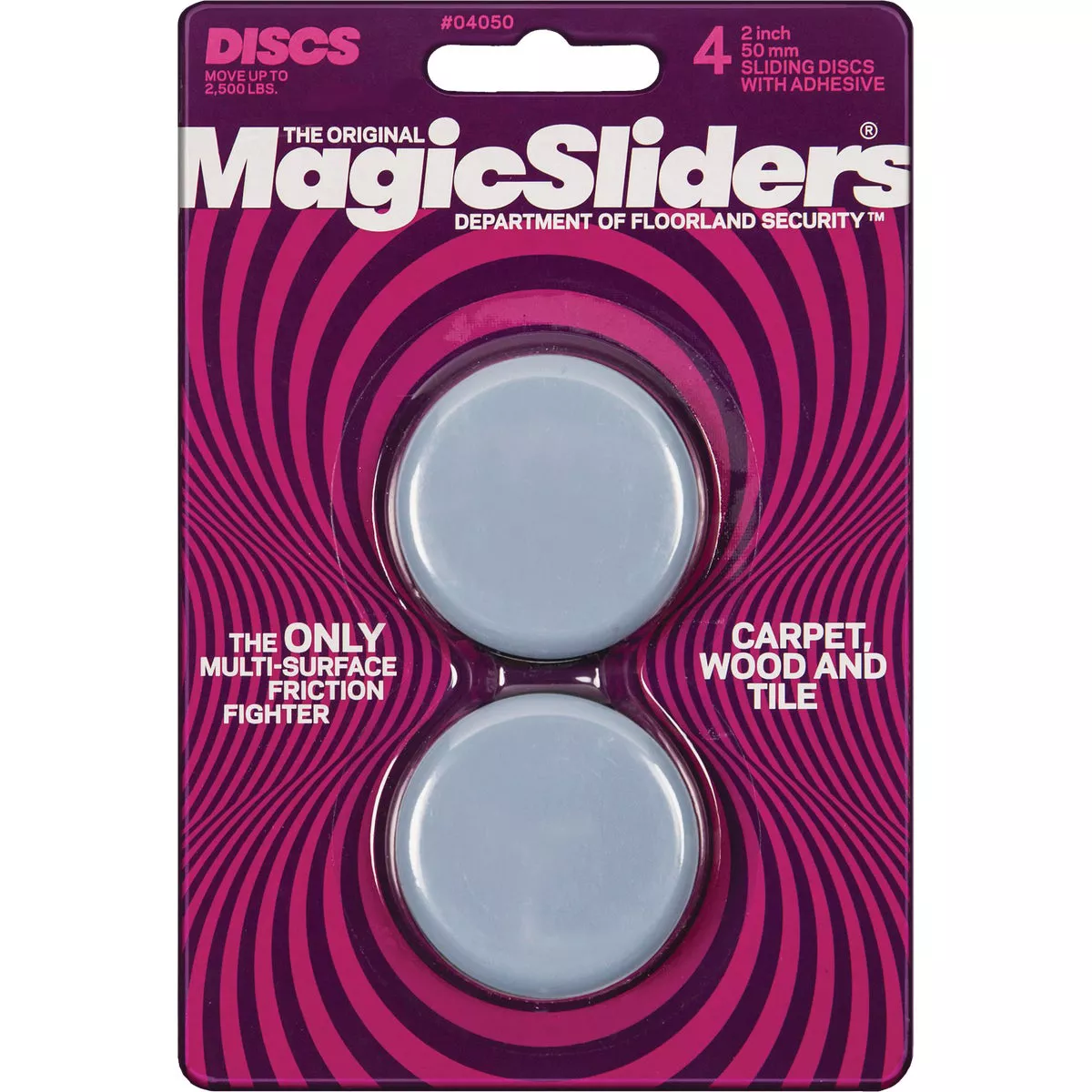 Magic Sliders 2 In. Round Self Adhesive Furniture Glide,(4-Pack) | Do ...