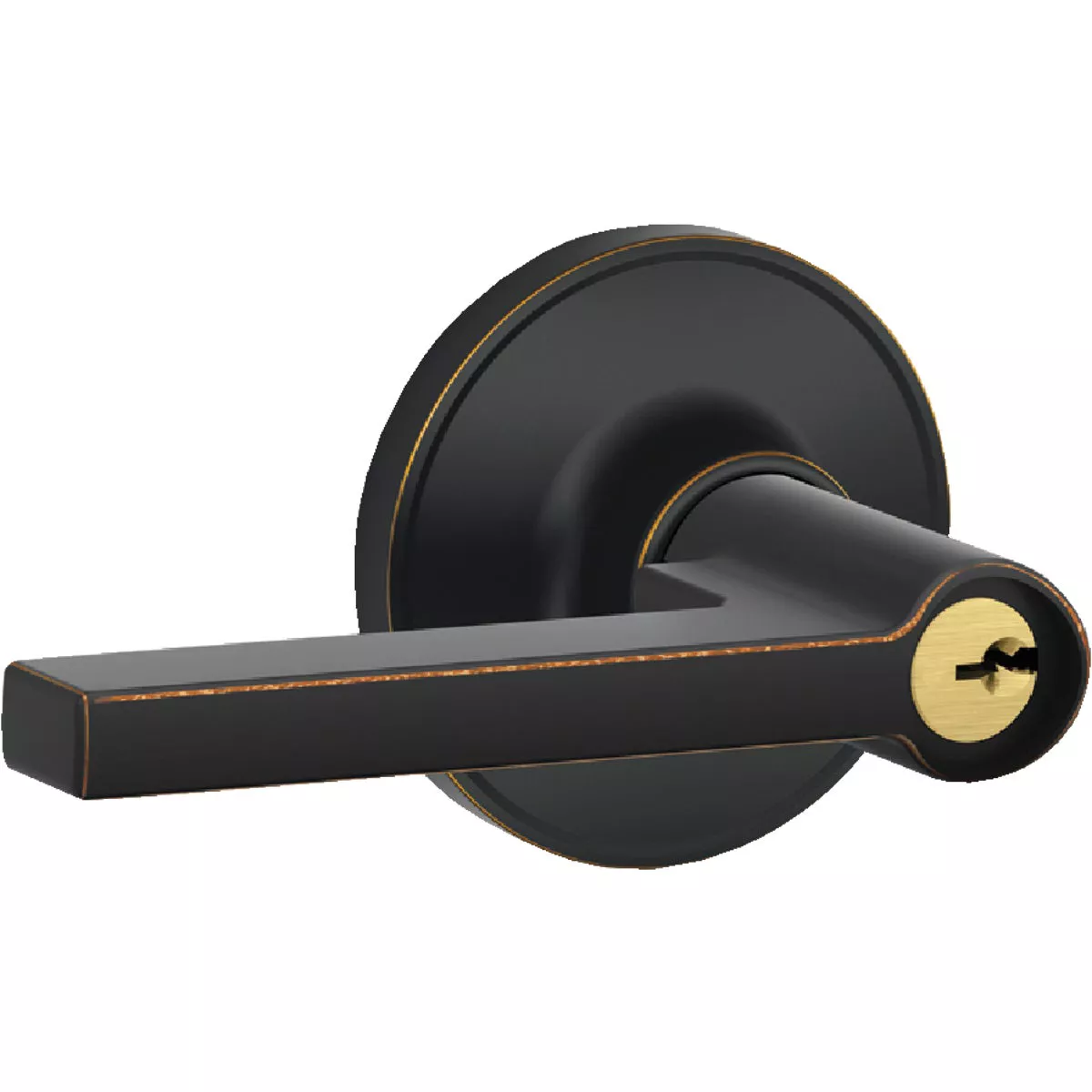 Dexter Solstice Aged Bronze Entry Door Lever Lockset | True Value Hardware
