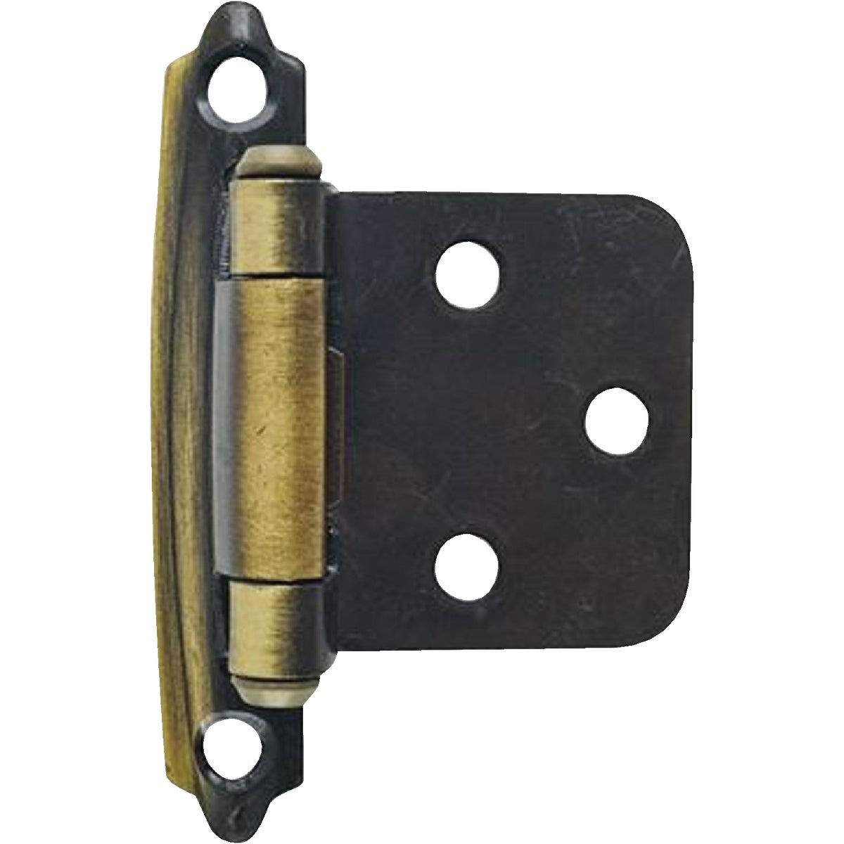 Amerock Antique Brass Self-Closing Face Mount Variable Overlay Hinge (2 ...