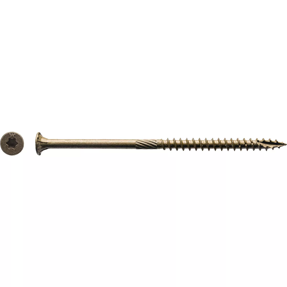 Big Timber #10 x 4 In. Bronze Flat Head Wood Screw (240 Ct., 5 Lb ...