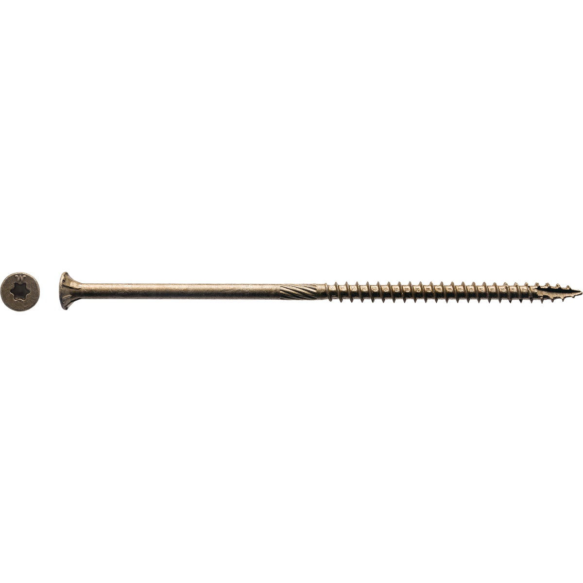 Big Timber #10 x 5 In. Bronze Flat Head Wood Screw (185 Ct., 5 Lb ...