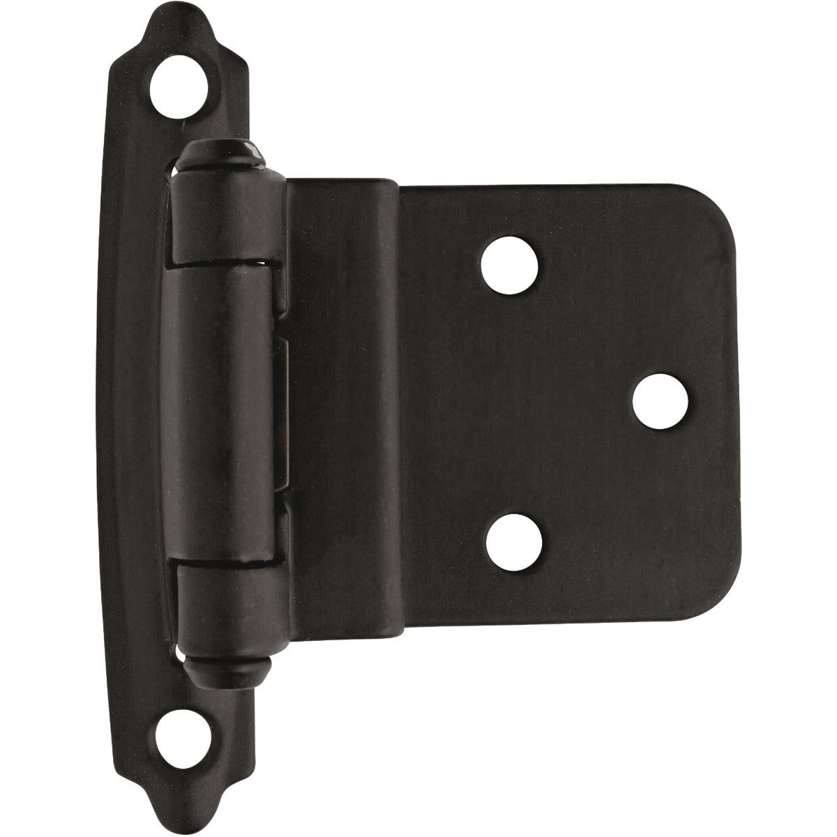 Amerock Functional Hardware 3/8 In. Flat Black Self-Closing Face Mount ...
