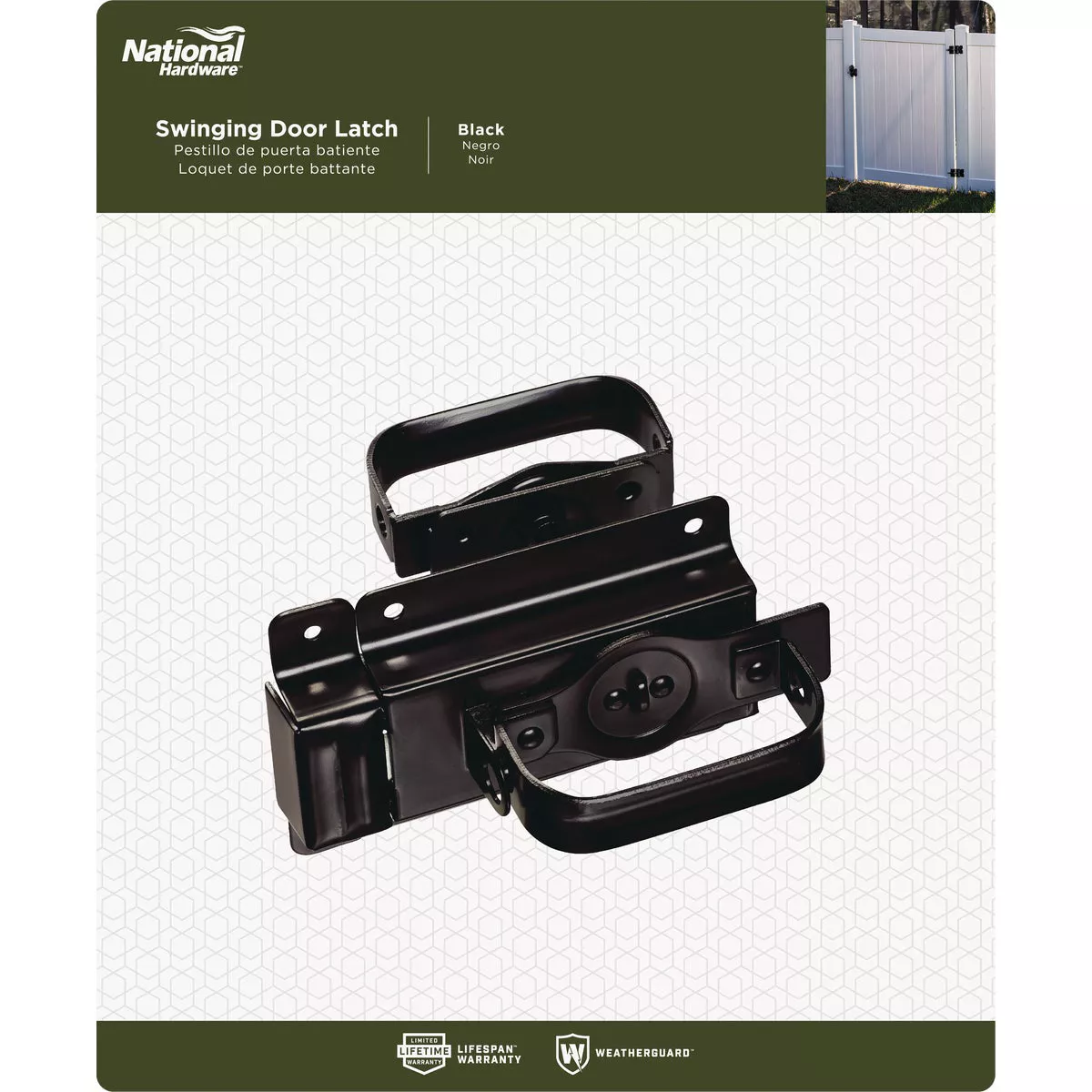 National Hardware Black Steel Swinging Door Latch | Do it Best
