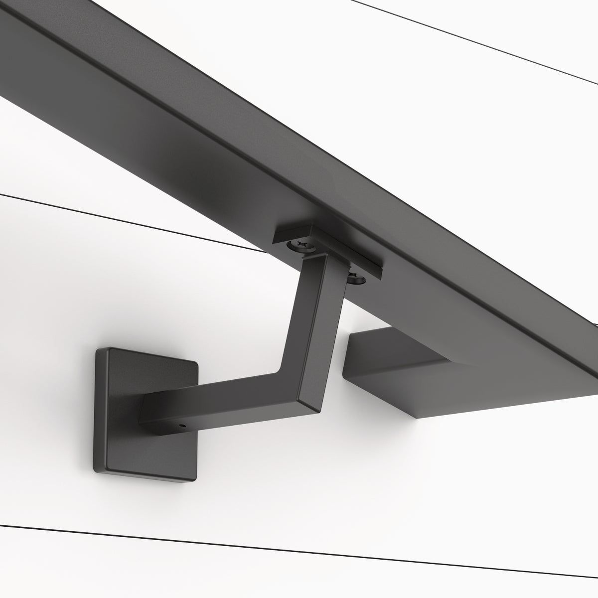National Hardware 3-5/16 In. Matte Black Reed Handrail Bracket | Do it Best