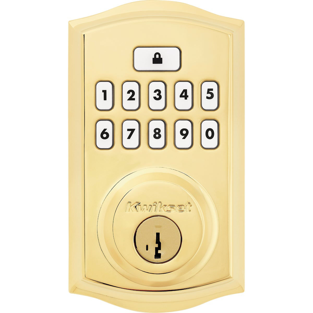 Kwikset Signature Series Traditional SmartCode Brass Electronic ...