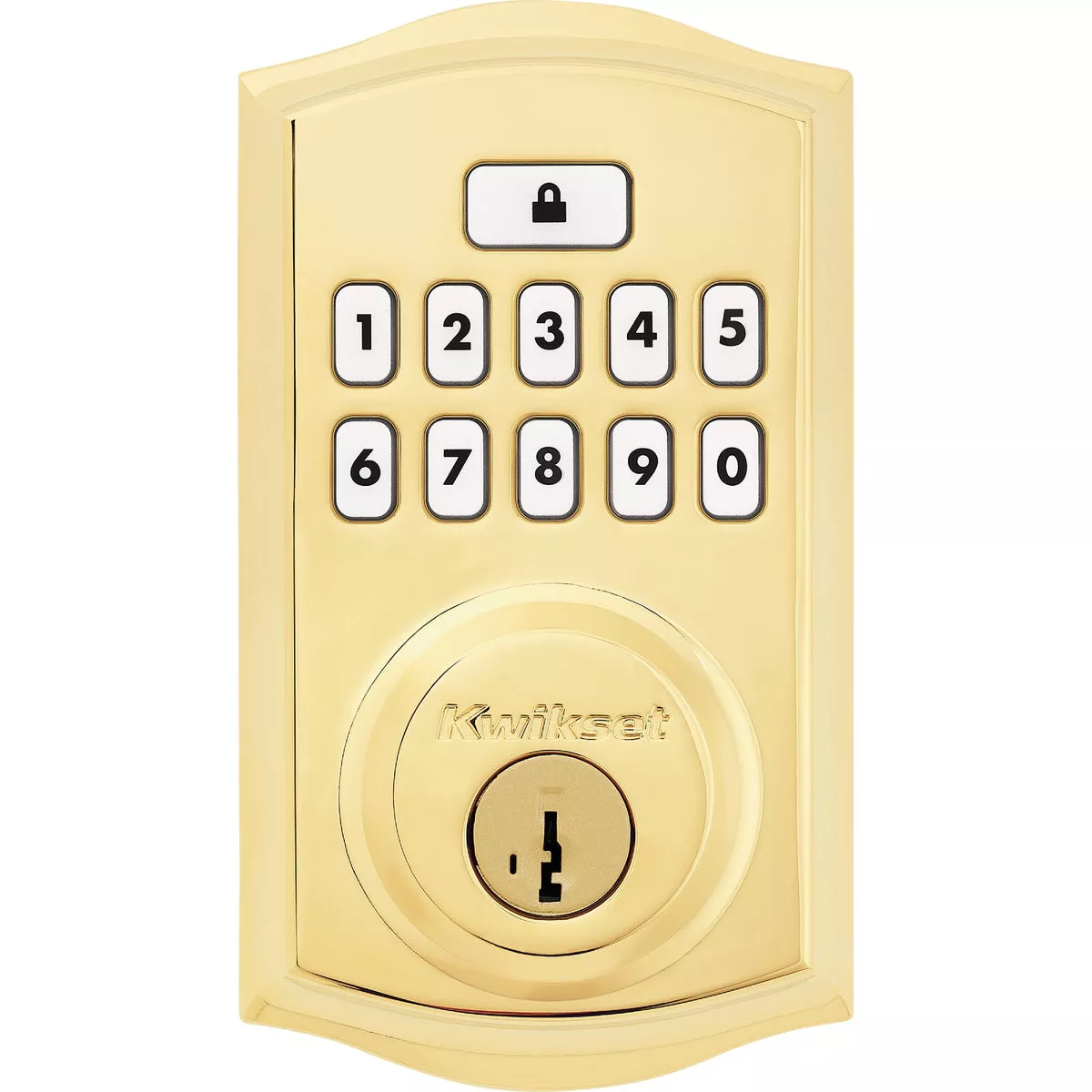 Kwikset Signature Series Traditional SmartCode Brass Electronic ...