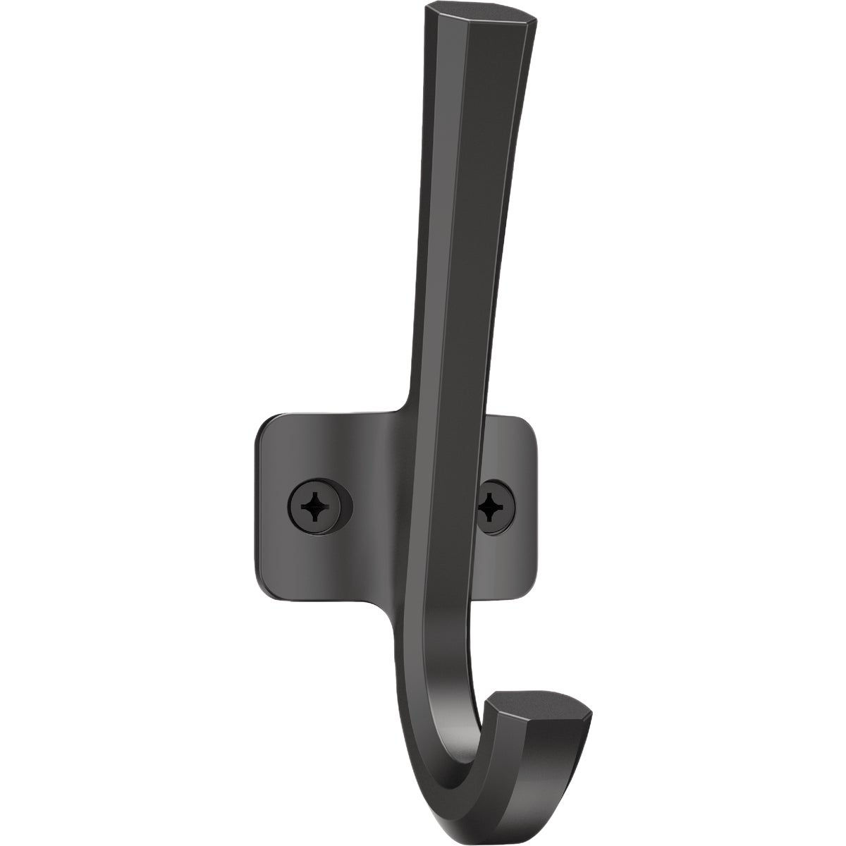 National Hardware 4-5/16 In. Matte Black Powell Angled Hook | Do it Best