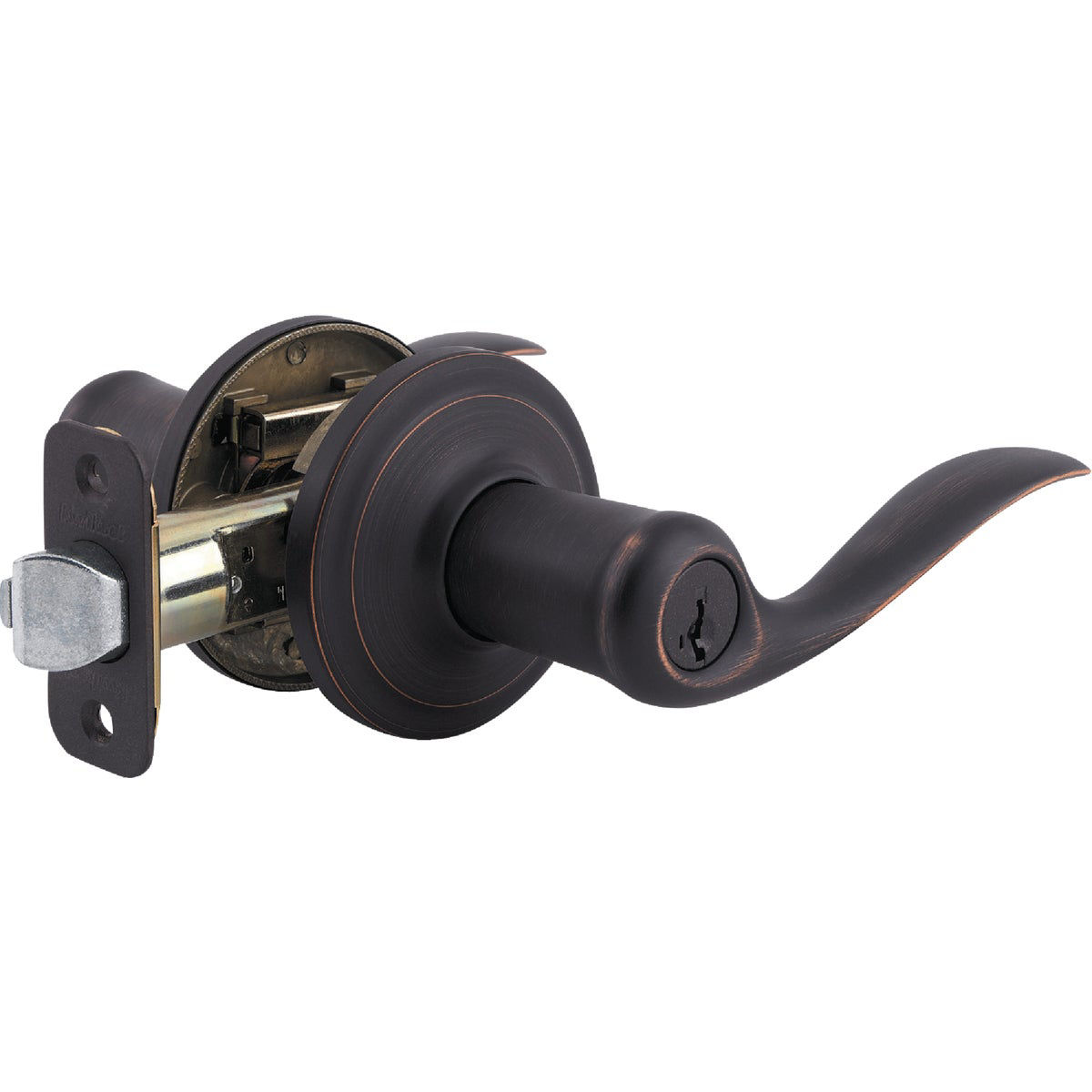 Kwikset Signature Series Venetian Bronze Tustin Entry Door Lever with ...