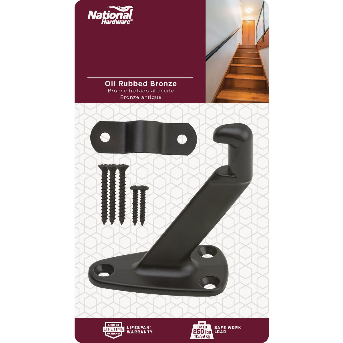 National Gallery Series Oil Rubbed Bronze Handrail Bracket | Do it Best