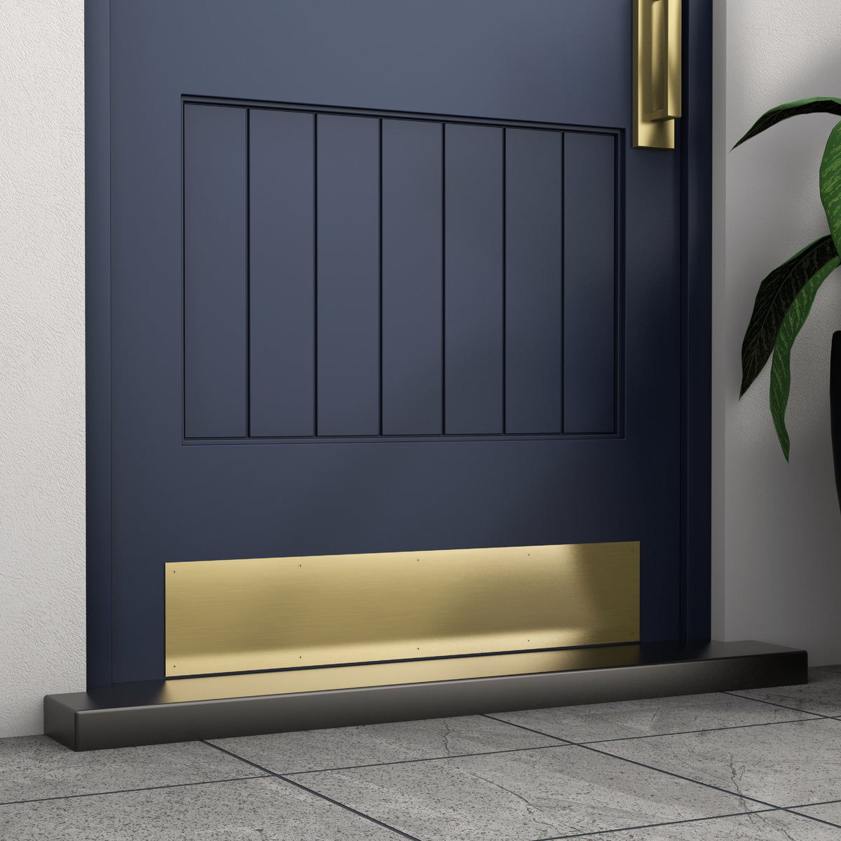 National Hardware 6 In. x 30 In. Brushed Gold Kickplate | Do it Best