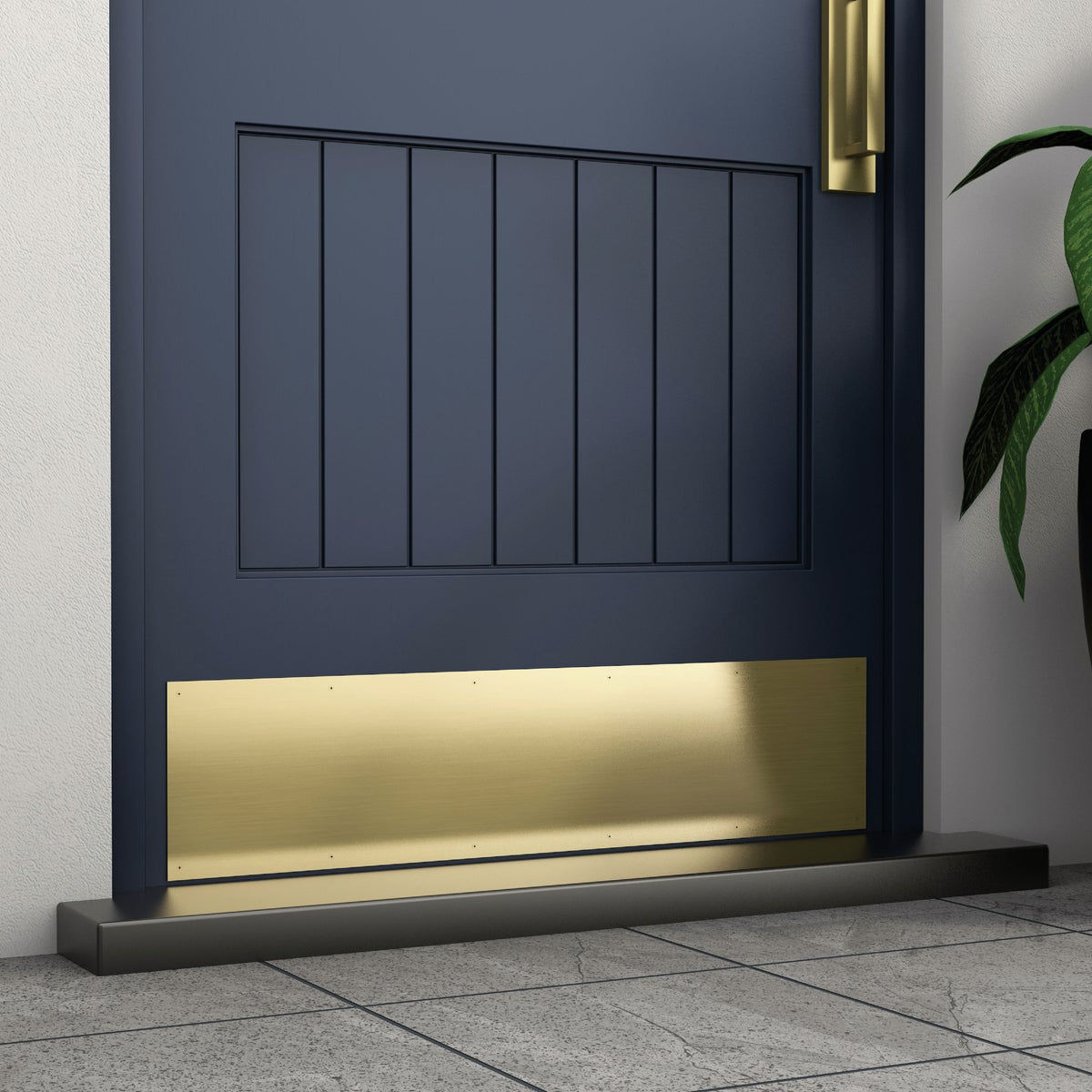 National Hardware 8 In. x 34 In. Brushed Gold Kickplate | Do it Best