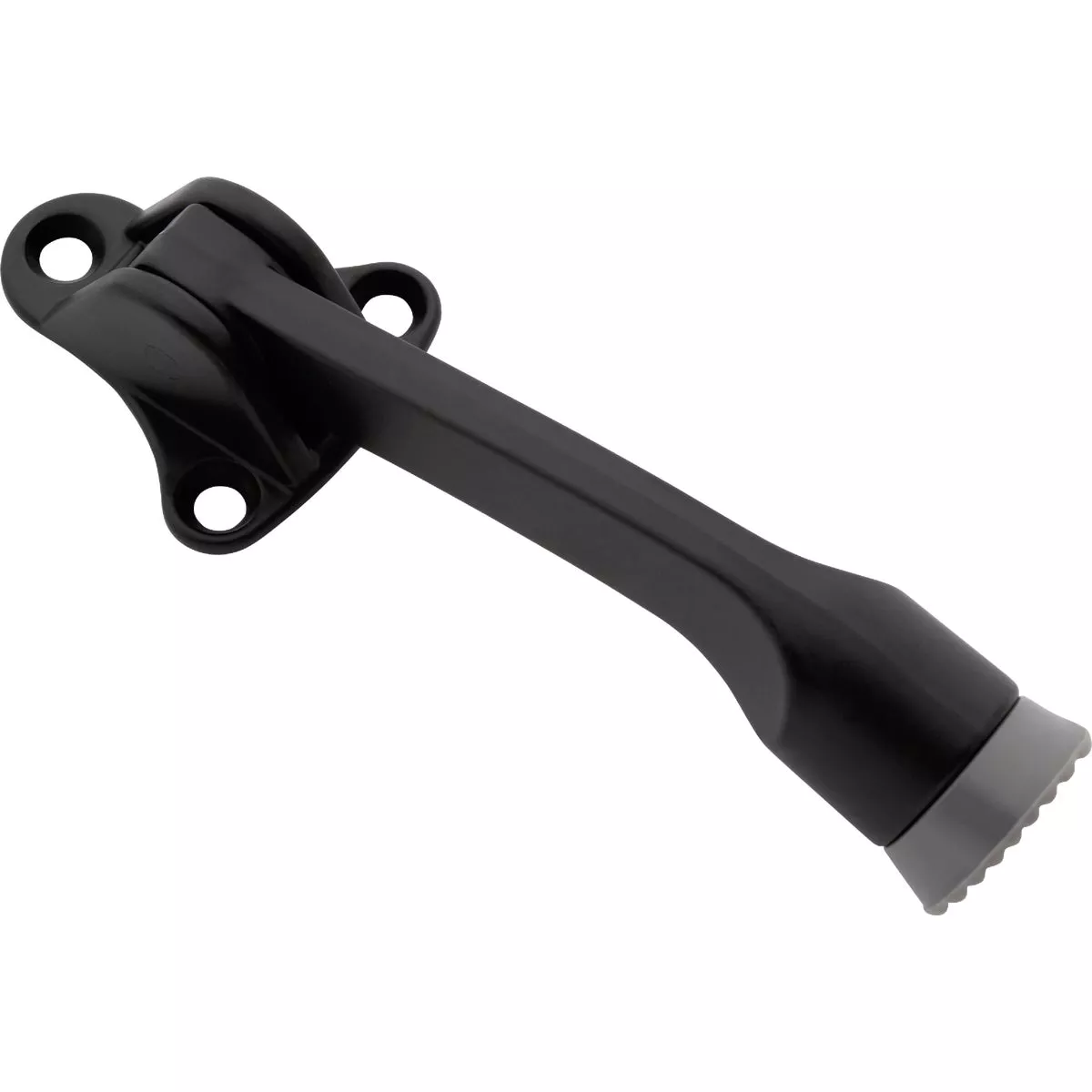 National Hardware 4 In. Matte Black Kickdown Door Stop | Do it Best