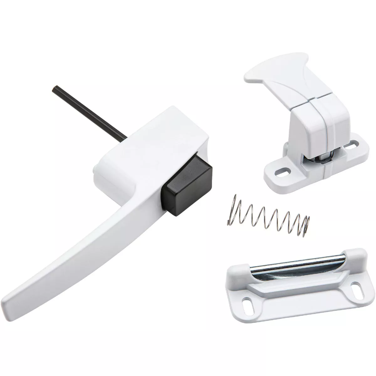 National Hardware White Push Button Latch with 1-3/4 In. Hole Spacing ...