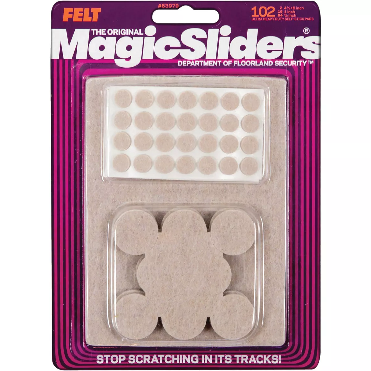 Magic Sliders Assorted Felt Round Pad Assortment,(102-Count) | True ...