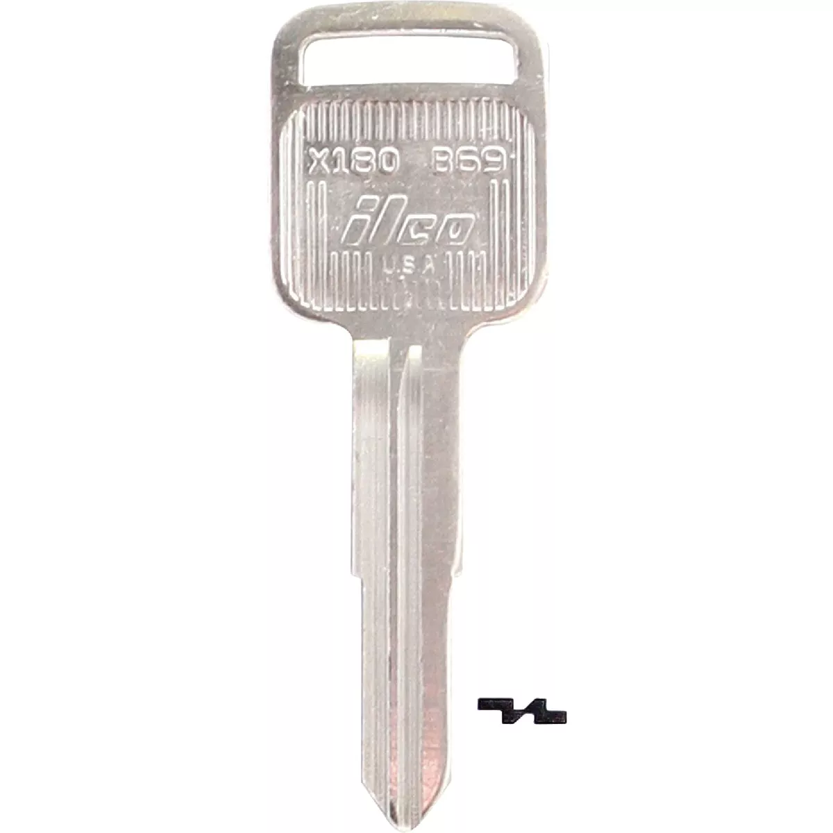 ILCO GM Nickel Plated Automotive Key, B69 / X180 (10-Pack) | True Value ...