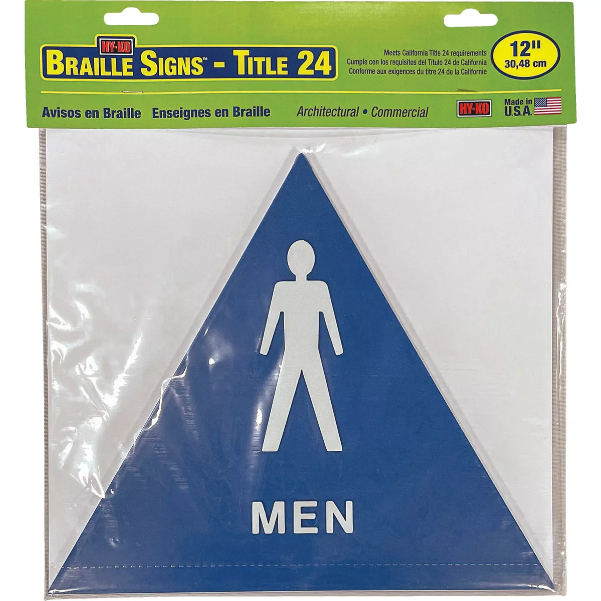 Hy-Ko Plastic Restroom Sign, Men | True Value Hardware