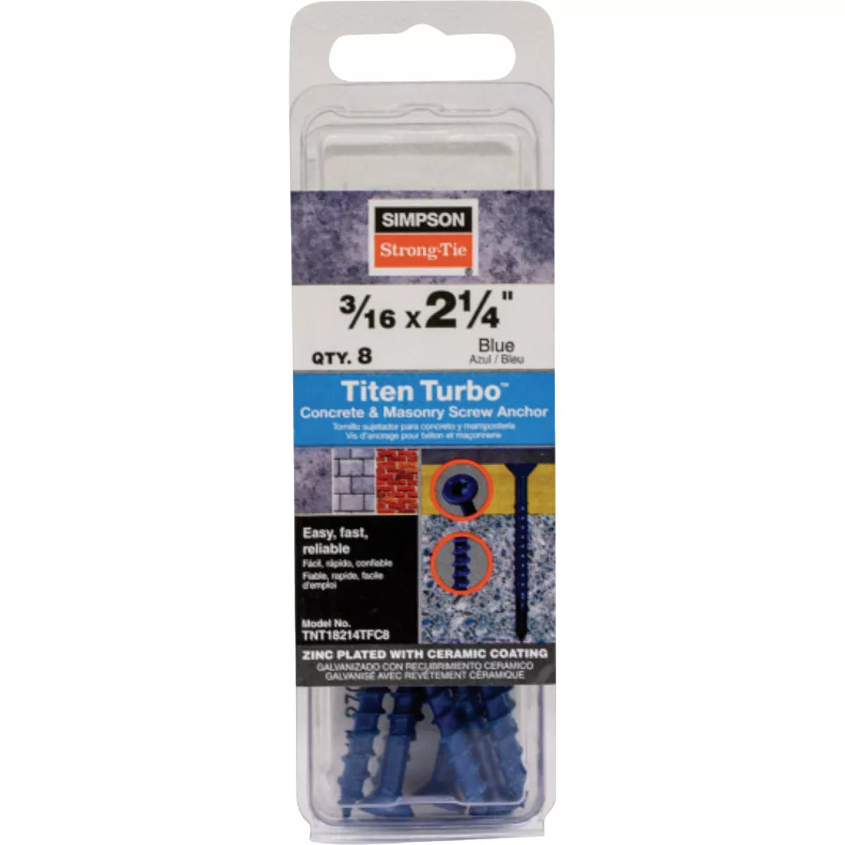 Simpson Strong-Tie Titen Turbo 3/16 In. x 2-1/4 In. T25 Flat-Head ...