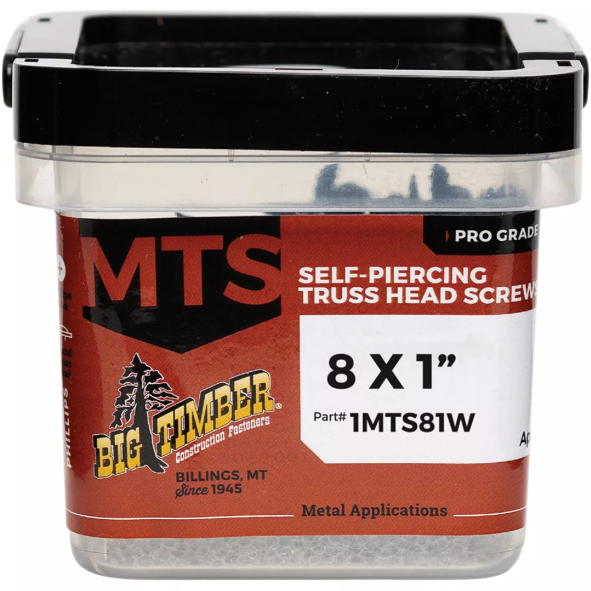 Big Timber #8 x 1 In. White Modified Truss Head Sharp Point Wood Screw ...